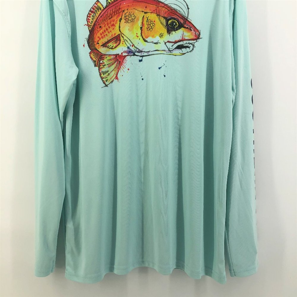 Southern Fin Upf 50 Performance Fishing Shirt - Gem